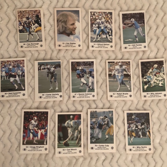 Other | Vintage Houston Oilers Trading Cards | Poshmark